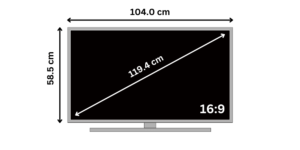 47 Inch TV Dimensions | Television Size, Length, Width