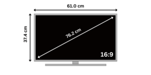 30 Inch TV Dimensions | Television Size, Length, Width
